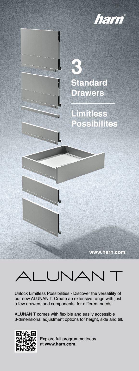 Harn presenta ALUNAN T: tres cajones estándar con posibilidades ilimitadas - FIMMA + Maderalia